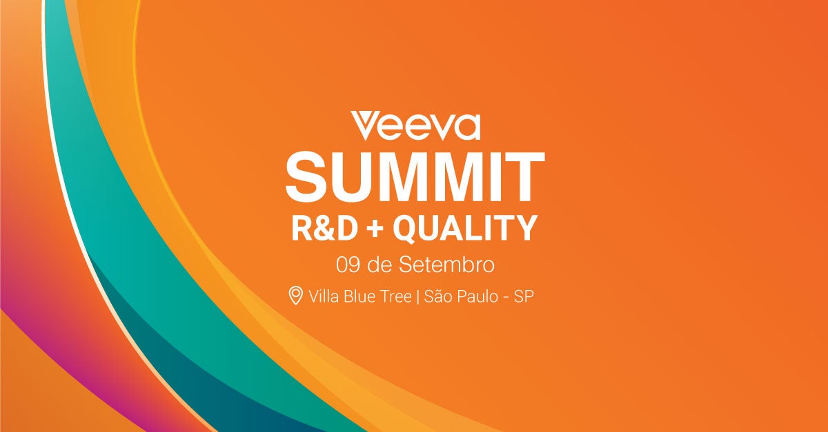 Veeva Summit R&D + Quality Brasil – inscrição - Veeva