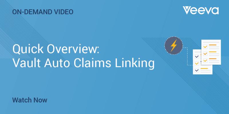 Quick Overview: Vault Auto Claims Linking | Veeva Systems Europe