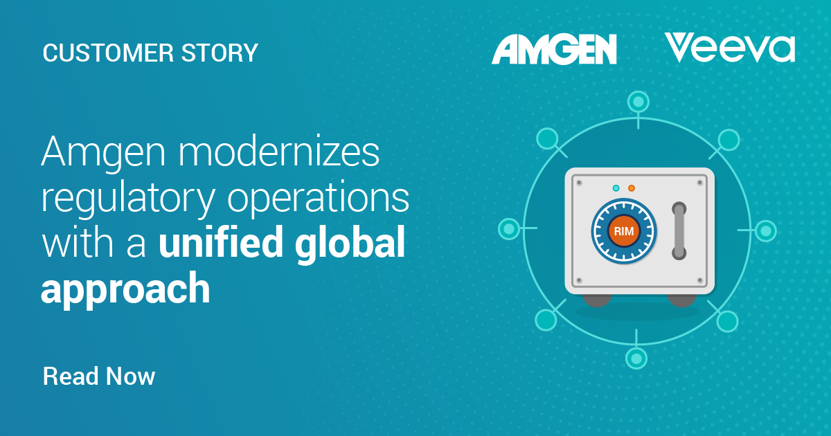 Amgen Transforms Regulatory Operations with Veeva Vault RIM | Veeva ...