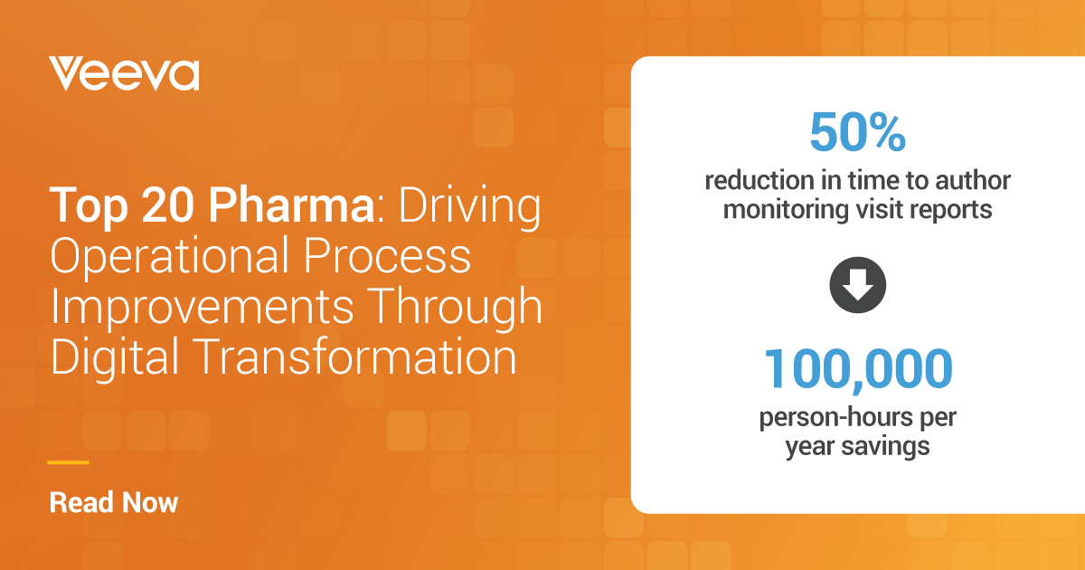 How One Top 20 Pharma Is Driving Operational Process Improvements ...