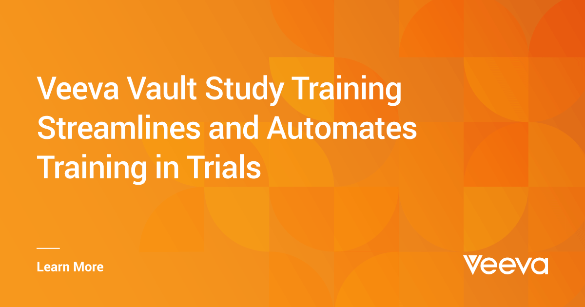 Veeva Announces Clinical Study Training Application | Veeva Systems Europe