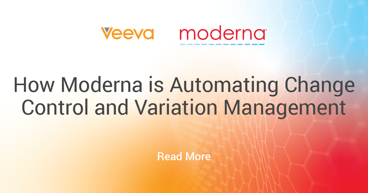 How Moderna is Automating Change Control and Variation Management ...