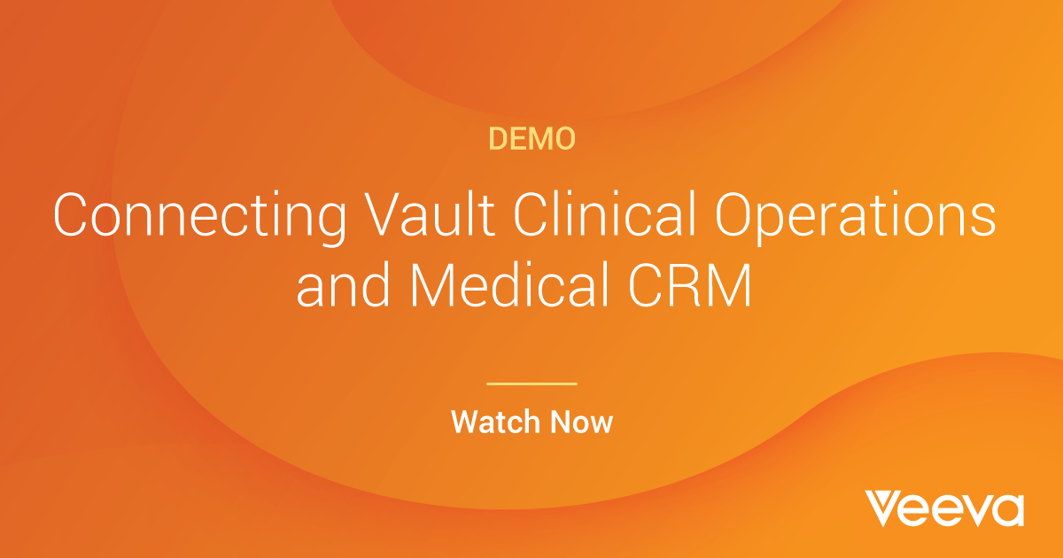 Clinical Operations – CRM Connection | Veeva Systems Europe