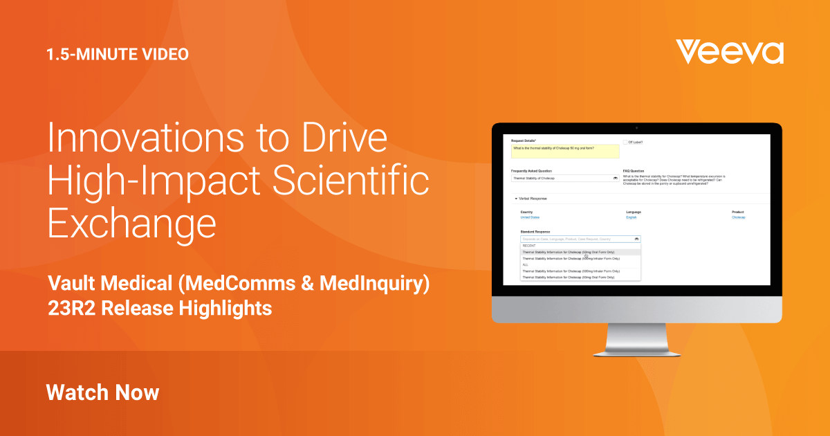 Veeva Vault Medical 23R2 Release Highlights | Veeva Systems EU