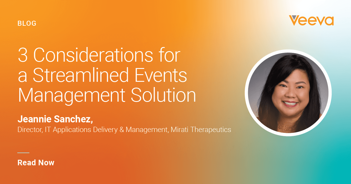 3 Considerations for a Streamlined Events Management Solution | Veeva ...