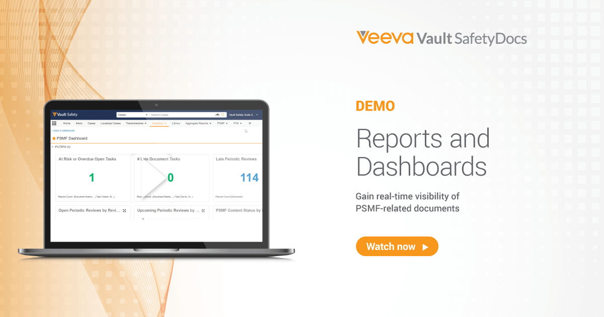 Gain Real-time Visibility of PSMF-related Documents | Veeva Systems Europe