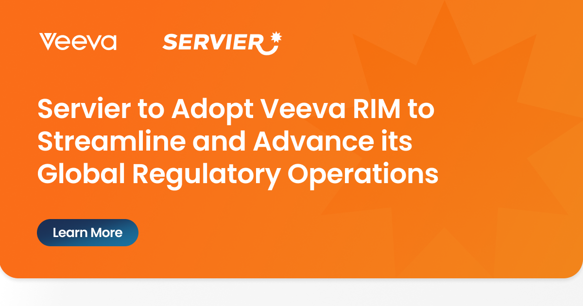 Servier to Adopt Veeva RIM to Streamline and Advance its Global ...