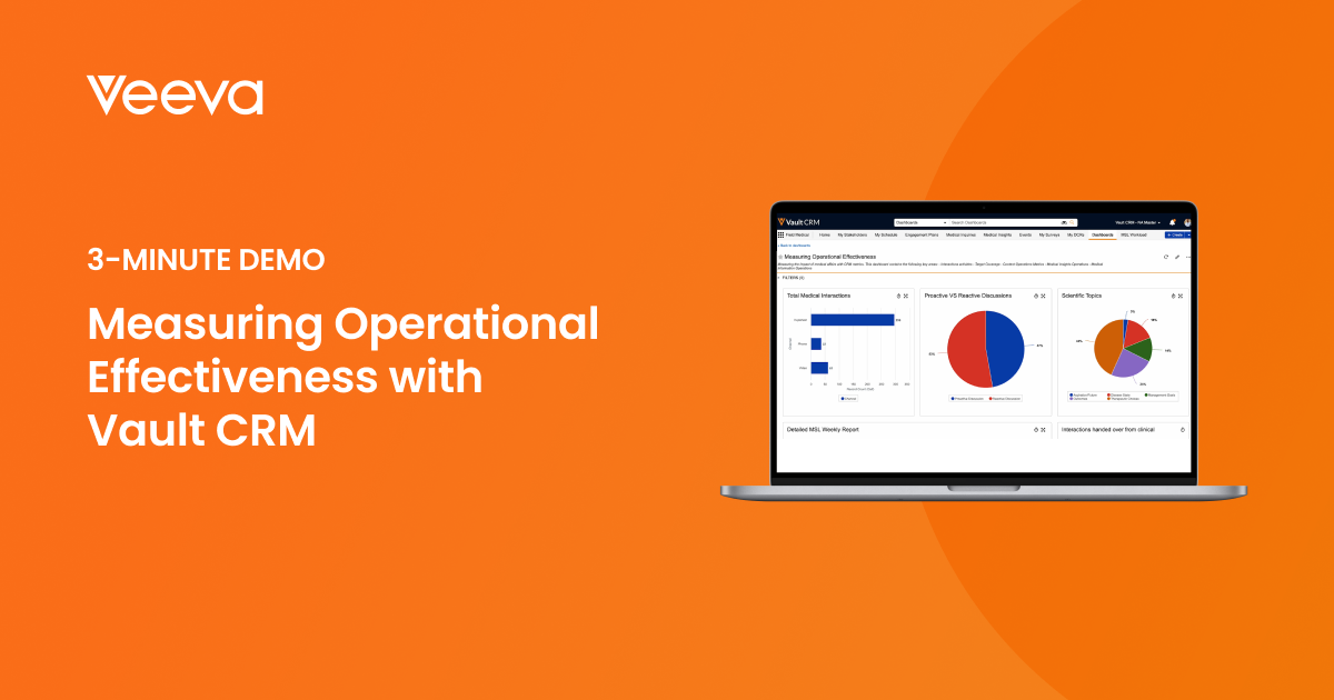 Measuring Operational Effectiveness with Vault CRM | Veeva Systems Europe