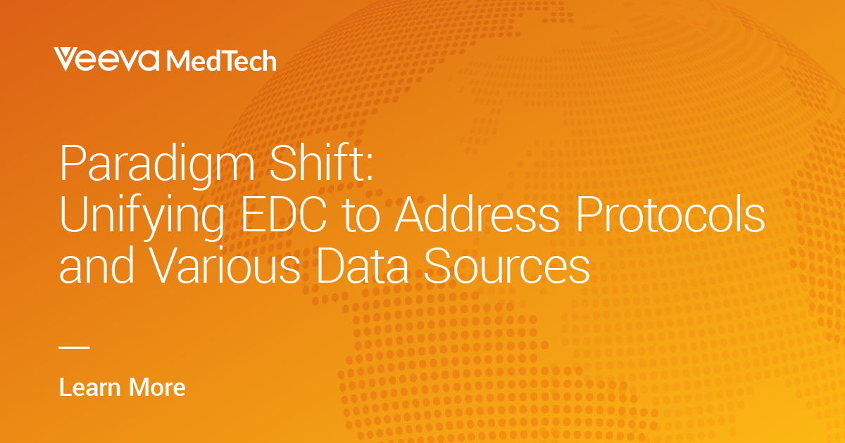 Alcon and Illumina: Unifying EDC to Address Protocols and Various Data ...