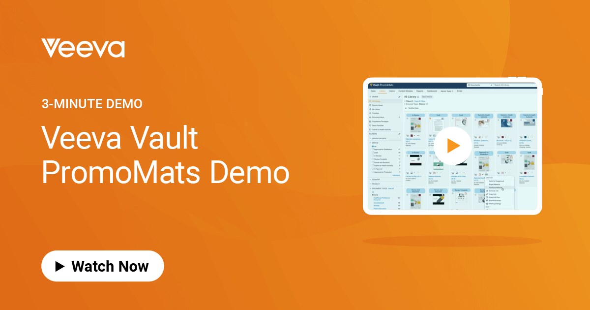 Veeva PromoMats 4 Minute Demo | Veeva