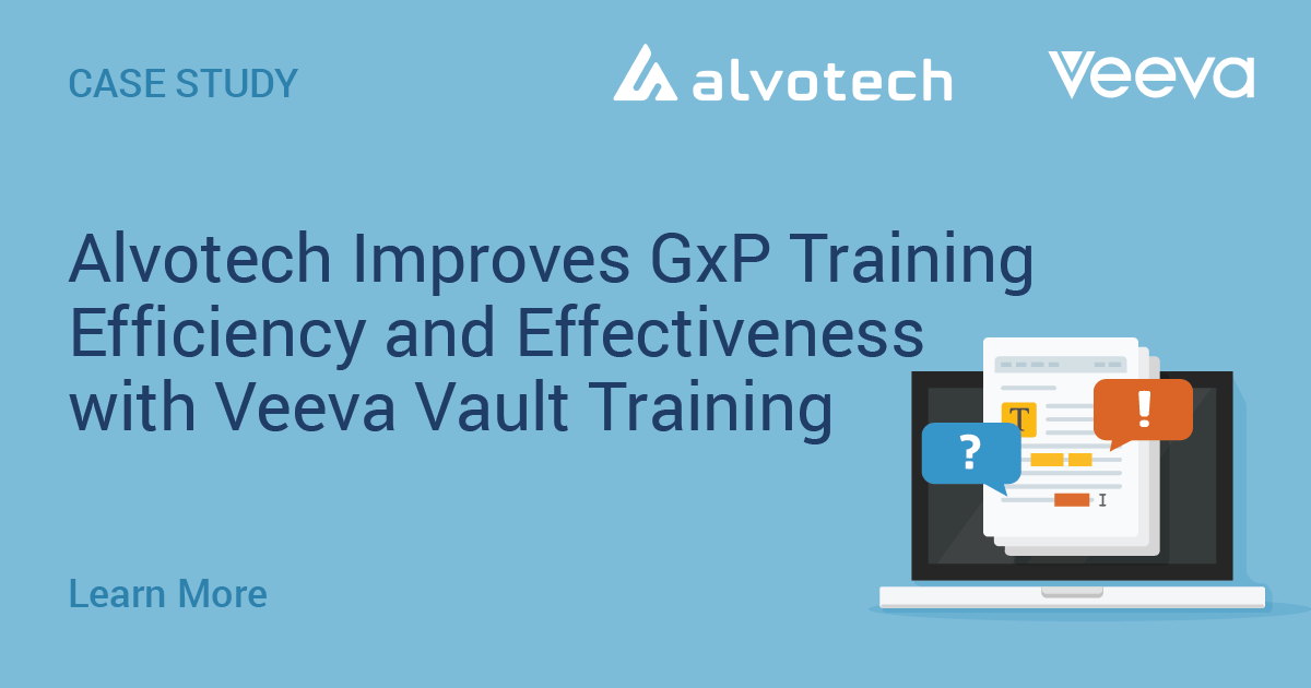 Alvotech Improves GxP Training Efficiency and Effectiveness | Veeva