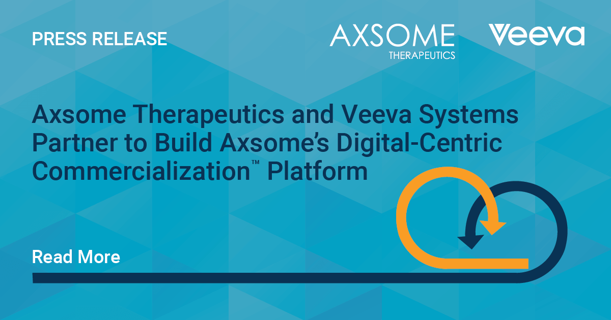 Axsome Therapeutics and Veeva Systems Partner to Build Axsome’s Digital ...