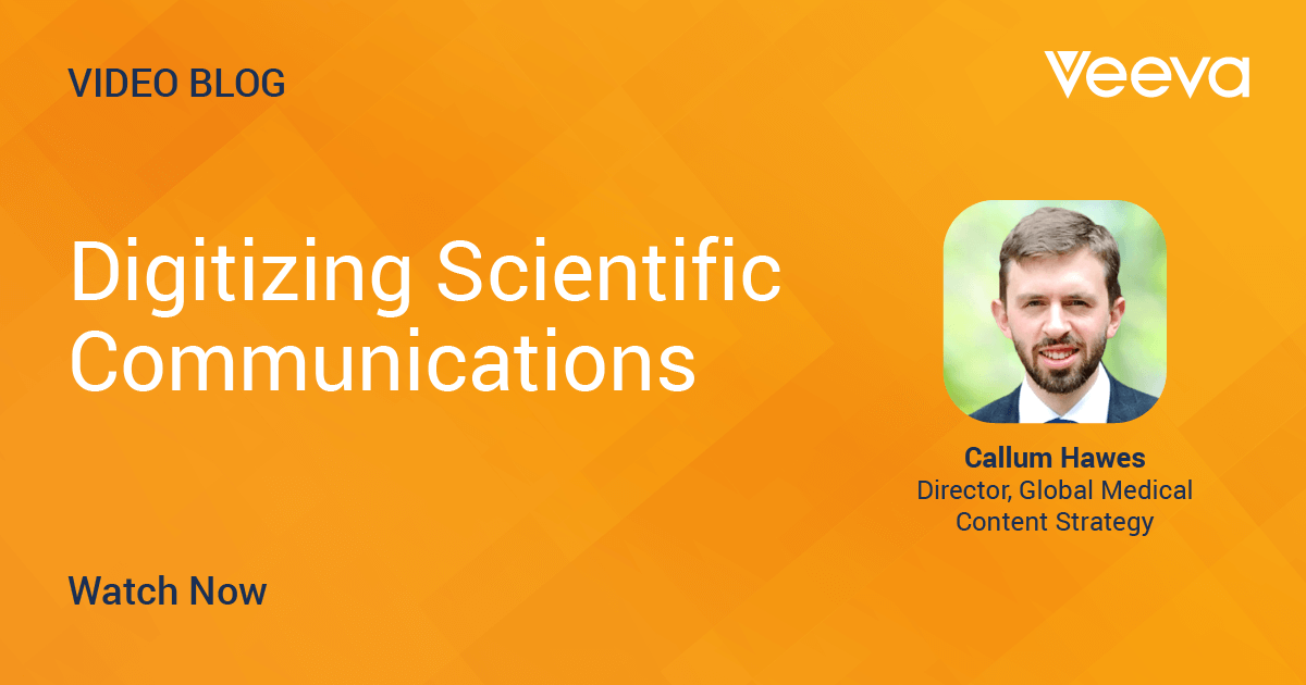 Vlog: Digitizing Scientific Communications | Veeva