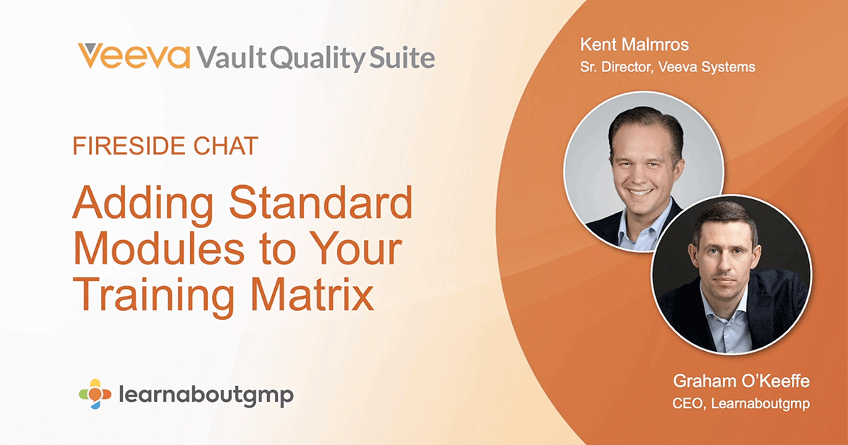 Adding Standard Modules to Your Training Mix – Video 4 of 7 | Veeva