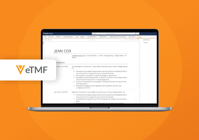 Veeva eTMF Feature: TMF Archive | Veeva