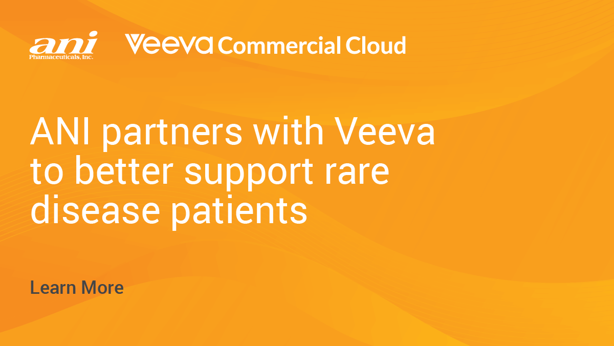 ANI Pharmaceuticals Adopts Veeva Commercial Cloud to Better Support ...