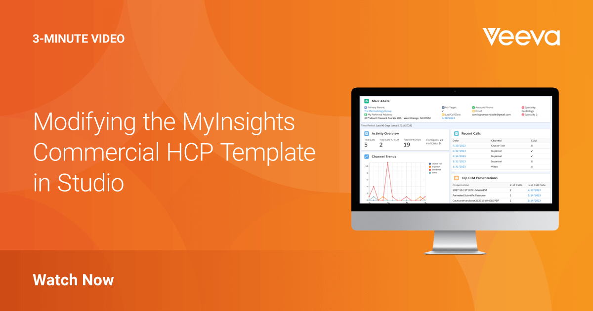 Modifying the Vault CRM X-Pages Commercial HCP Template in Studio | Veeva