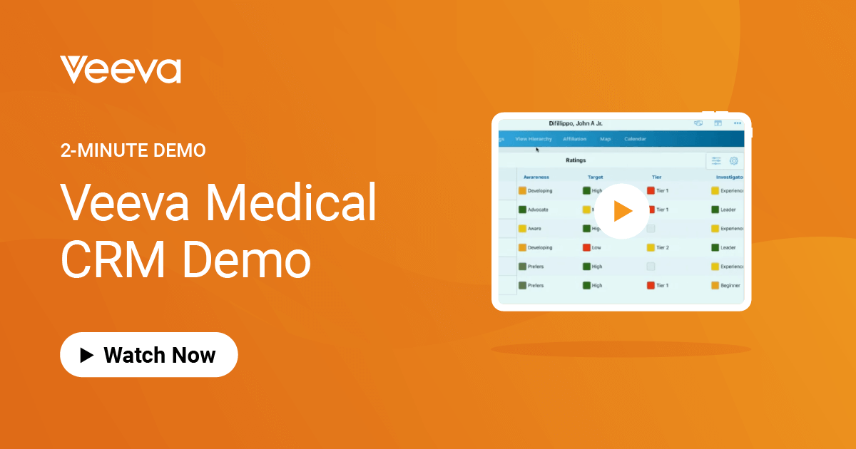 Veeva Medical CRM Demo | Veeva