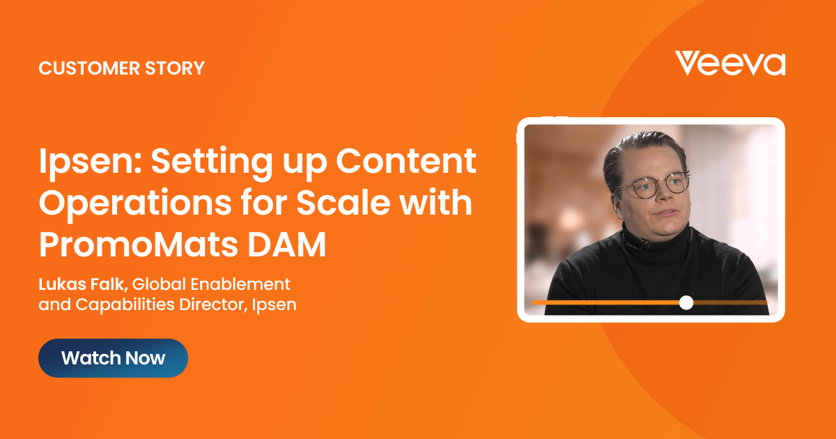 Ipsen: Setting up Content Operations for Scale with PromoMats DAM | Veeva